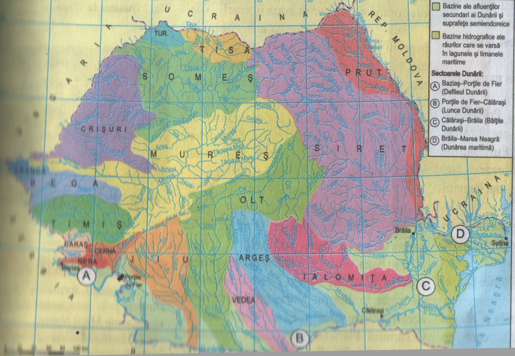 Harta hidrografica a Romaniei | Profu' de geogra'