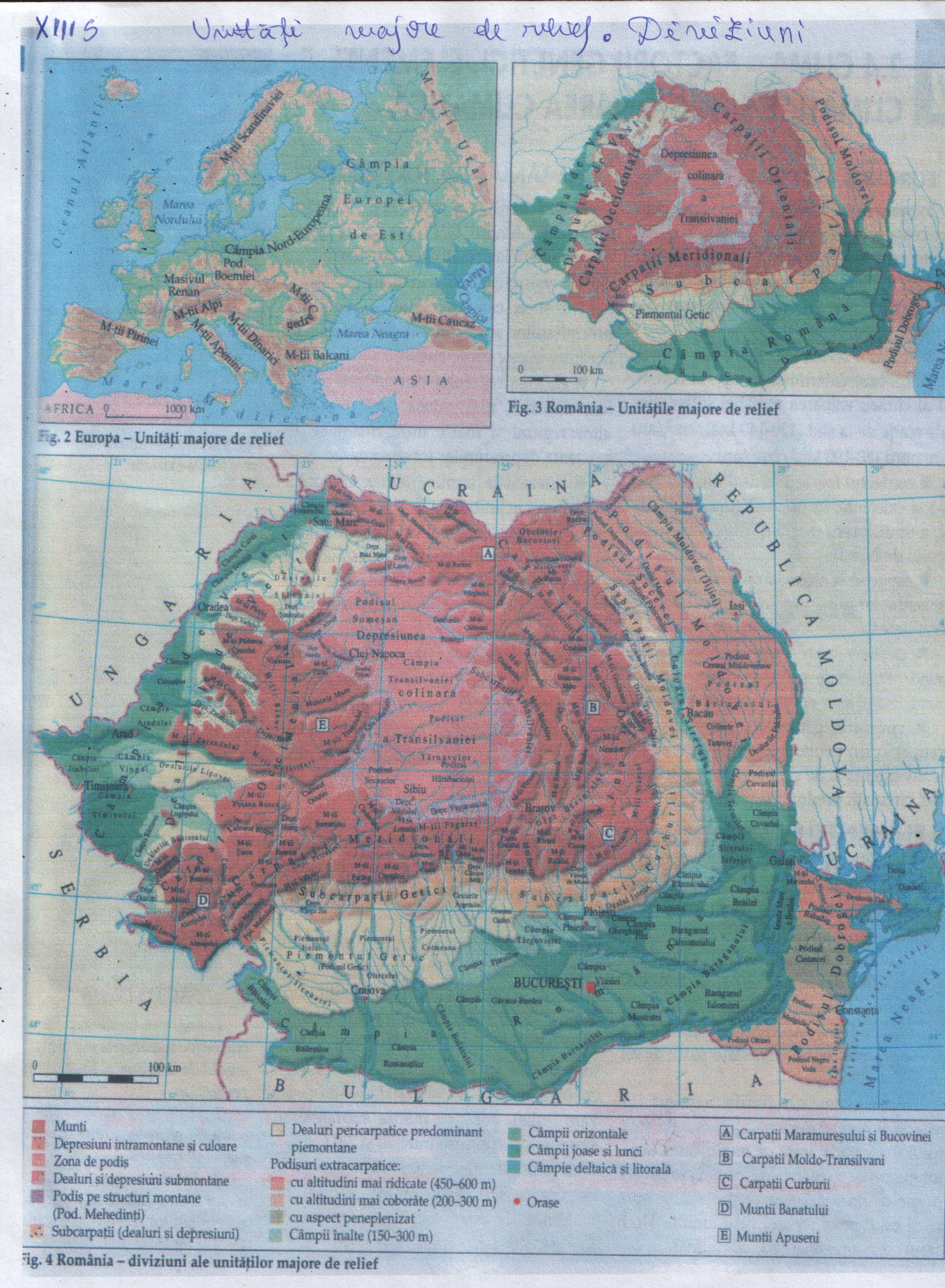 Unitatile majore de relief ale Romaniei – Profu' de geogra'