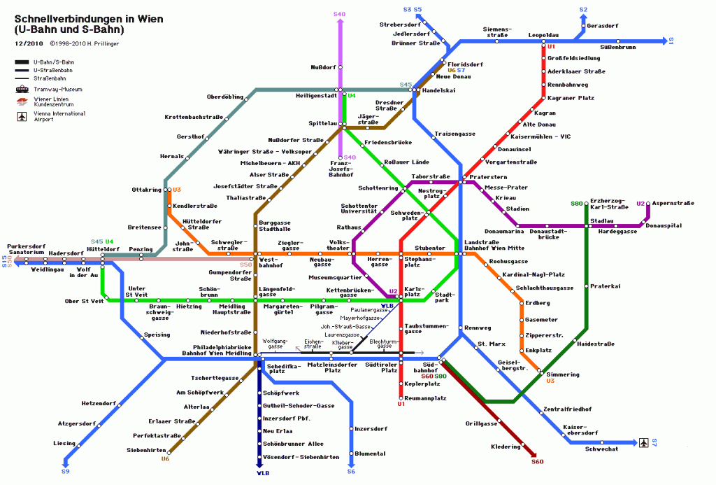 Harta metrou Viena | Profu' de geogra'