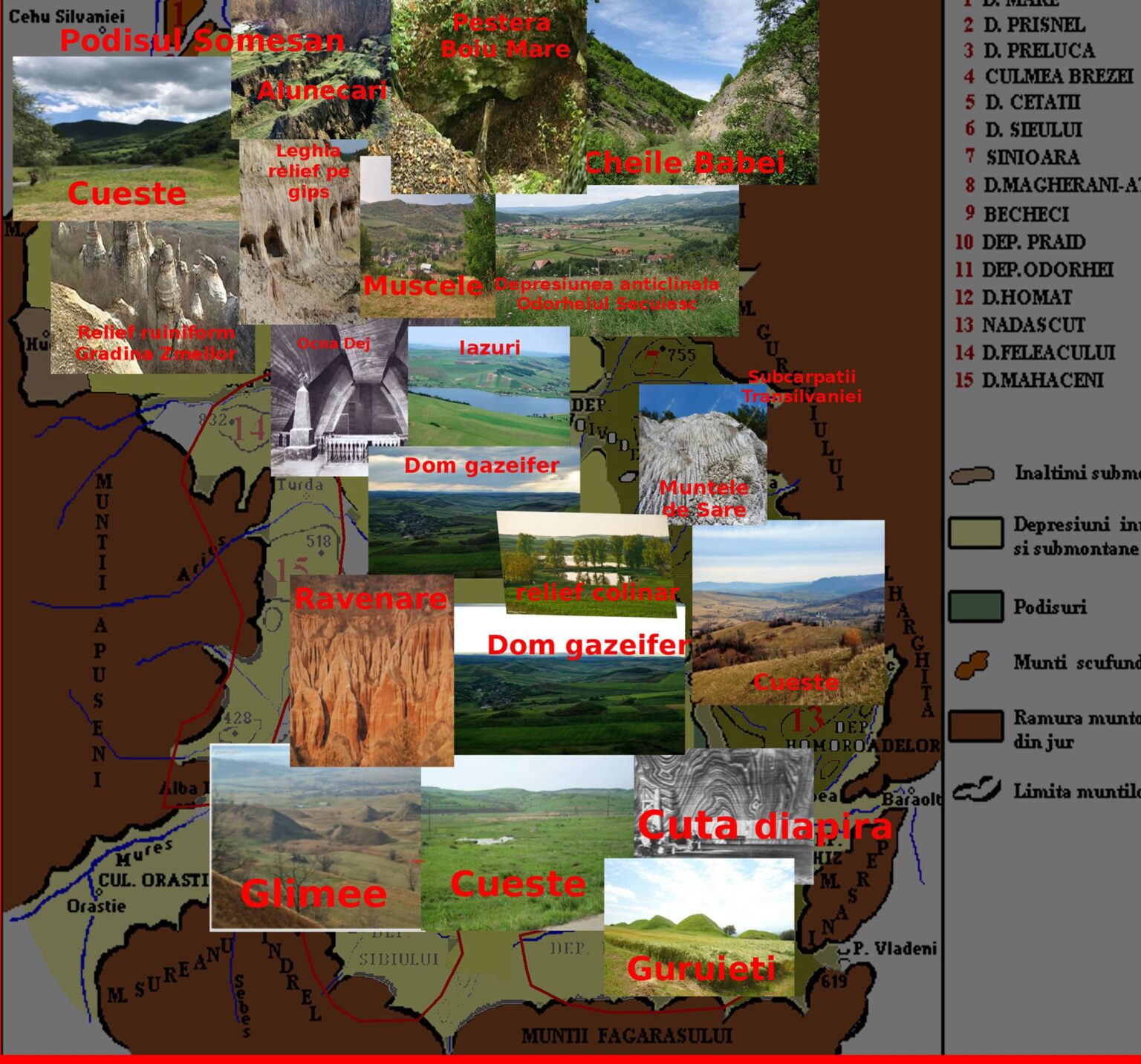 Depresiunea Colinara a Transilvaniei | Profu' de geogra'