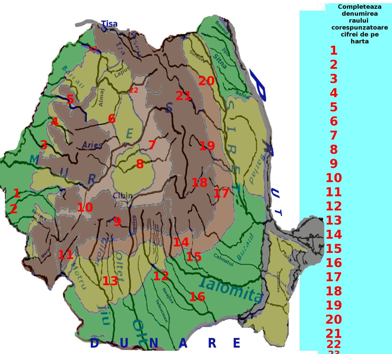 Raurile Romaniei schita | Profu' de geogra'