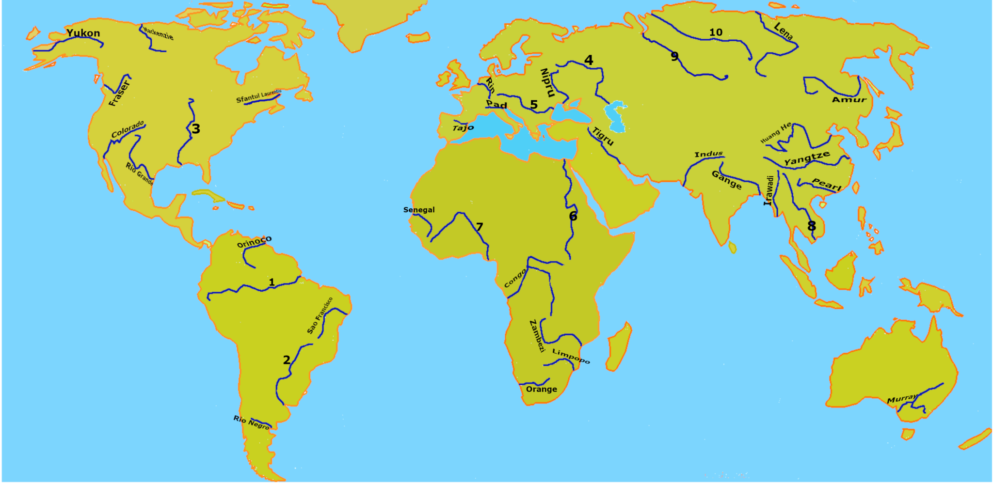 Raurile Lumii proiect | Profu' de geogra'