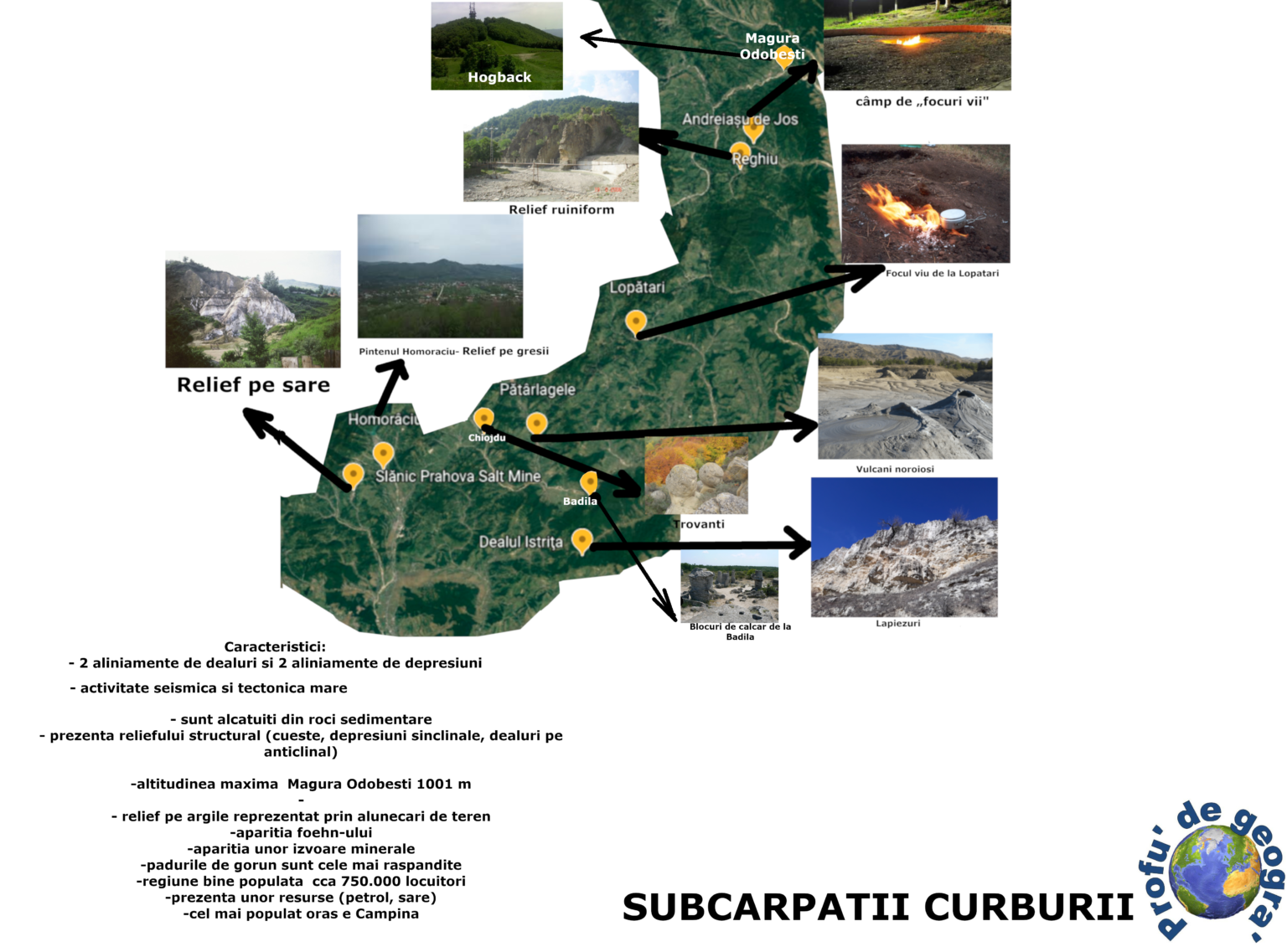 Subcarpatii Curburii schita ilustrativa | Profu' de geogra'