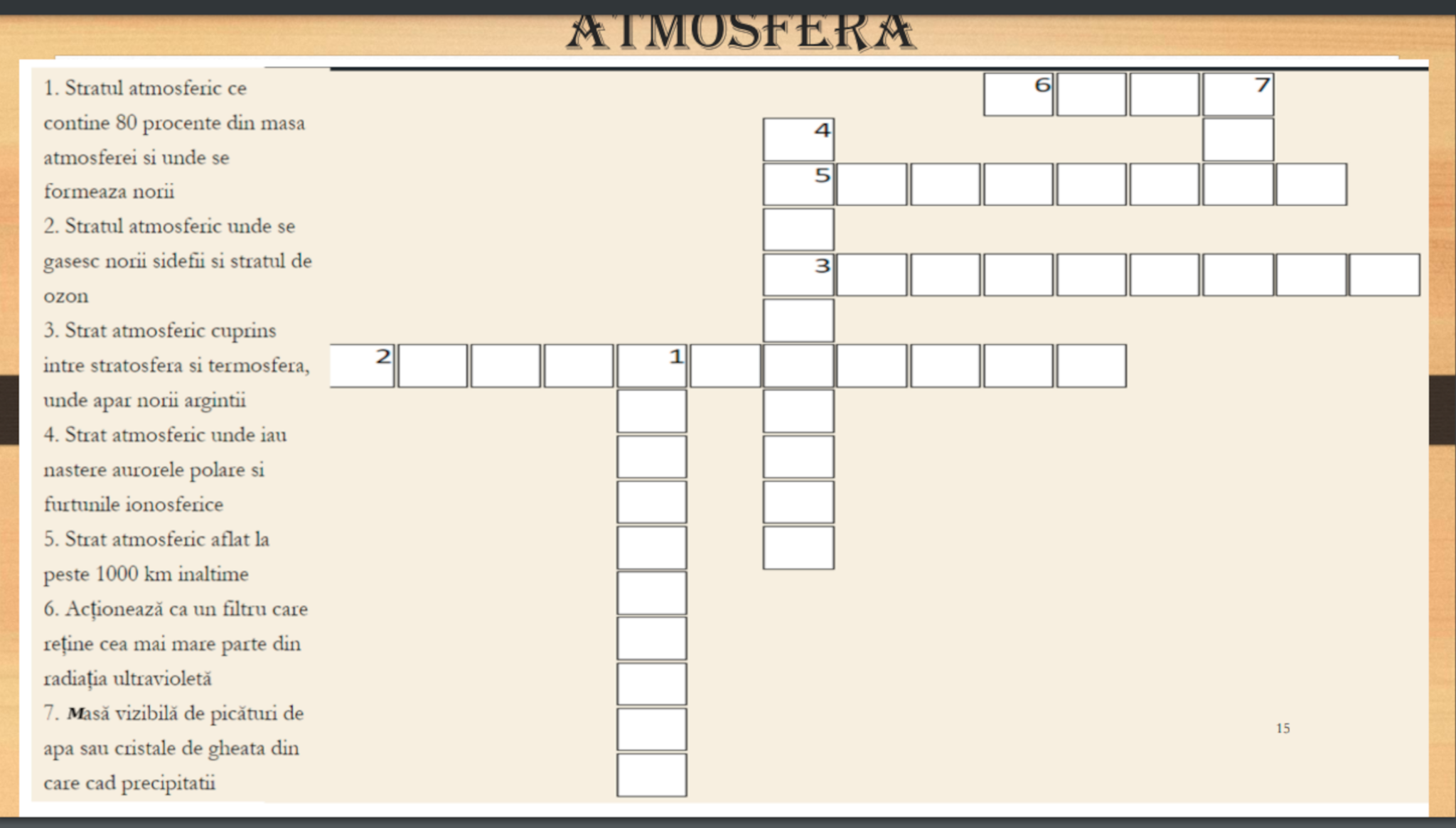 Atmosfera si climatele Terrei rebusuri geografice | Profu' de geogra'